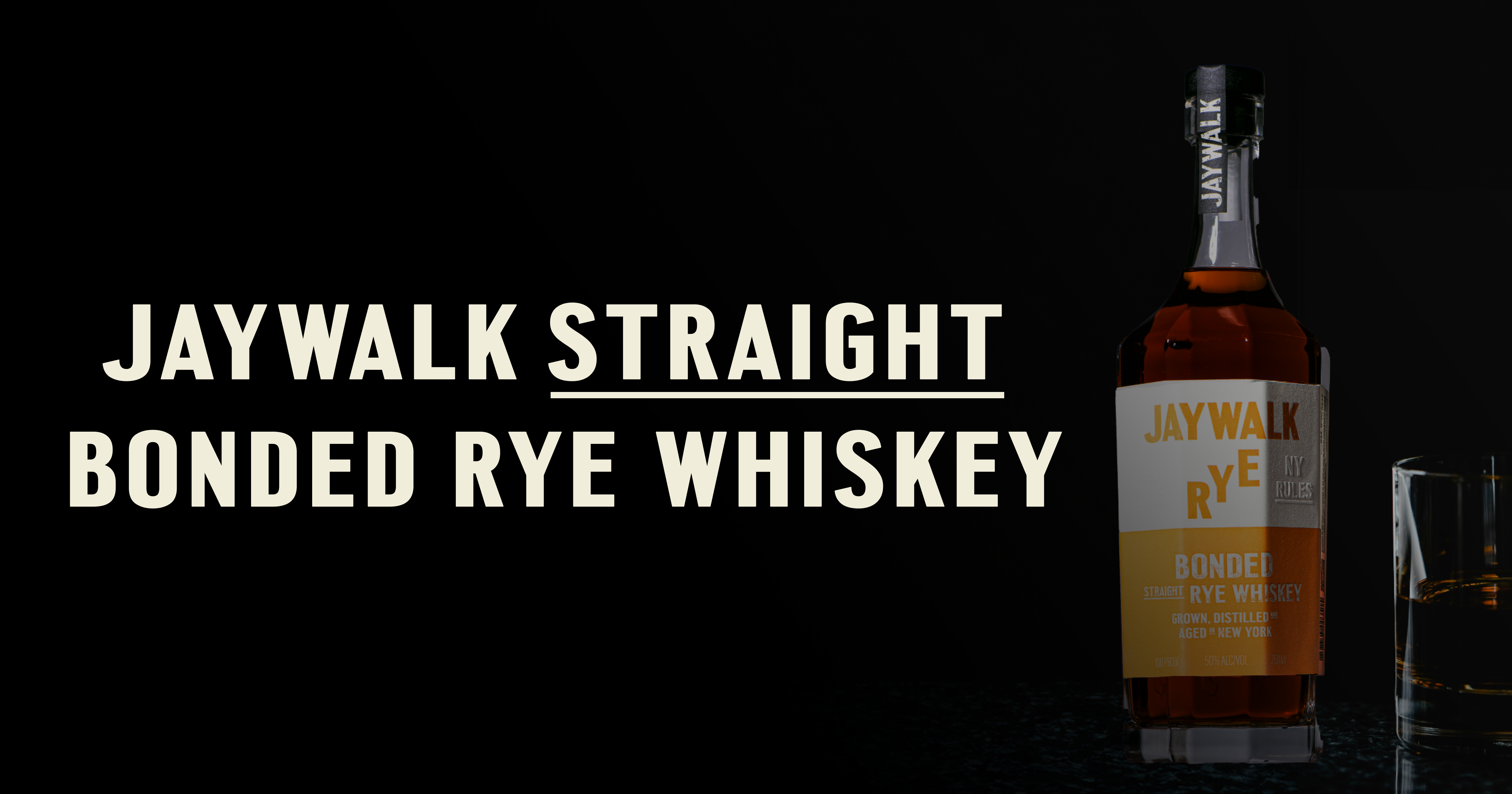 Jaywalk Straight Bonded Rye Whiskey | 100 Proof | NY Distilling Co.